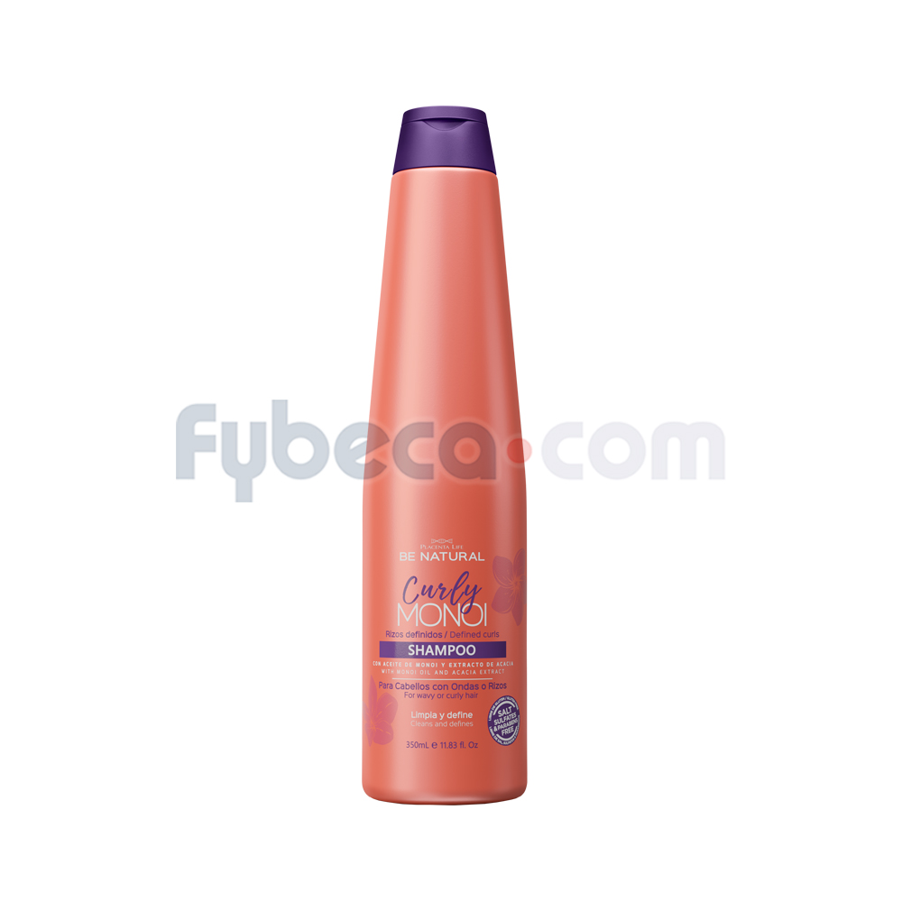 Shampoo Be Natural Curly Monoi 350 Ml Unidad | Fybeca