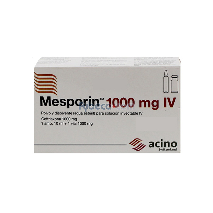 Mesporin Polvo+Disolvente 1000 Mg Iv C/1 | Fybeca