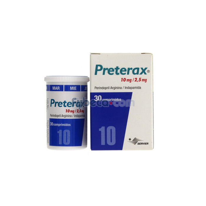Preterax 10 / 2.5 Mg Frasco | Fybeca