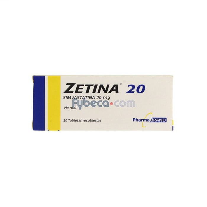 Zetina Tabs. 20 Mg. C/30 Suelta | Fybeca