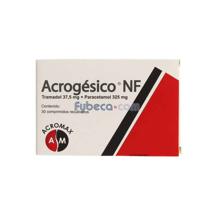 Acrogesico Nf 375 Mg/325 Mg Comp C/30 Suelta | Fybeca
