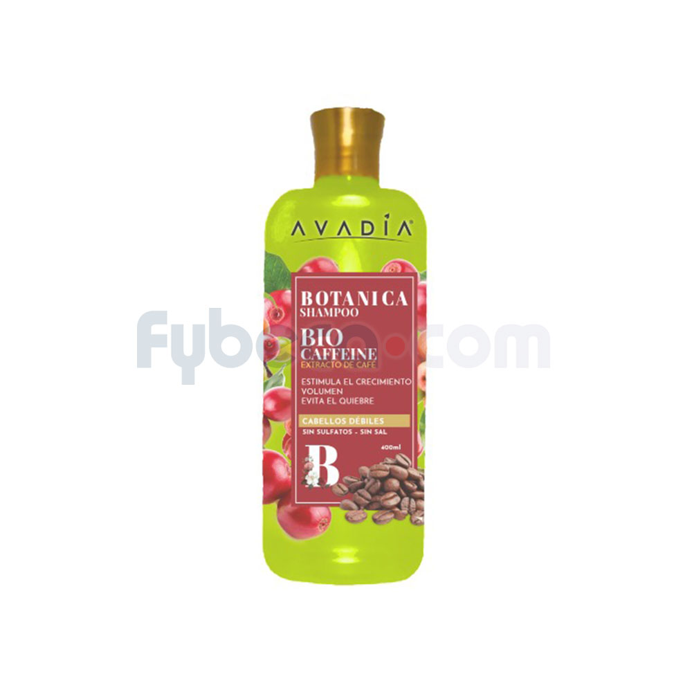 Botánica Shampoo Avadia Extracto De Café 400 Ml Unidad | Fybeca