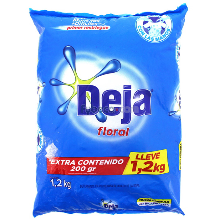 Detergente Deja En Polvo Floral 1.2 Kg Unidad | Fybeca