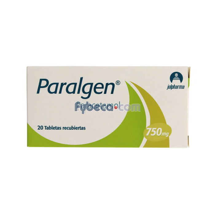 Paralgen 750 Mg Unidad | Fybeca