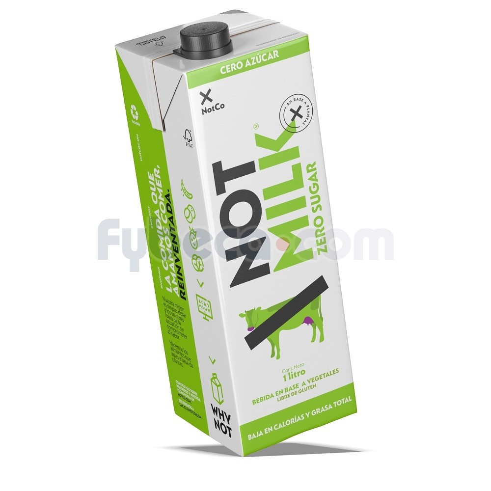 Bebida Not Milk A Base De Vegetales Zero 1Lt | Fybeca