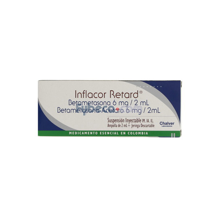 Inflacor Amp. Retard 2 Ml. C/1+Jeringa | Fybeca