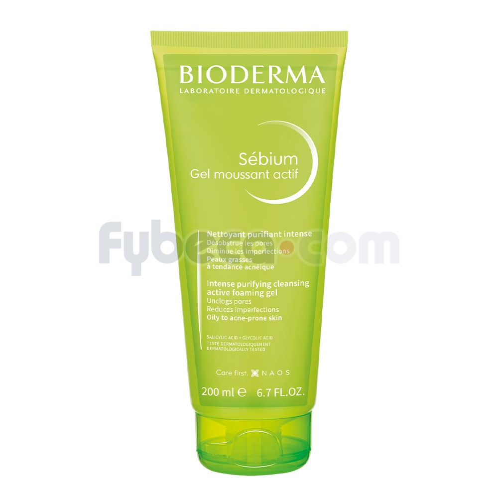 Sebium Gel Moussant Actif Bioderma 200 Ml Unidad | Fybeca
