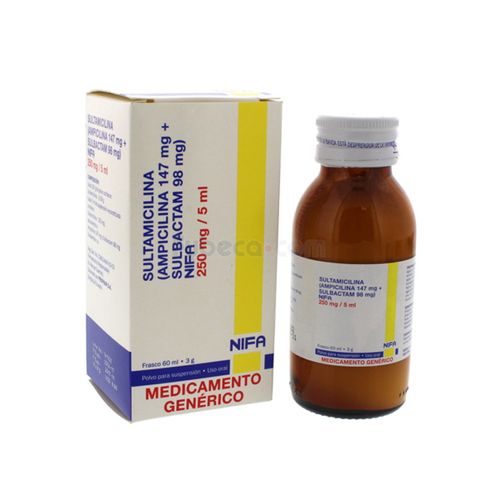 Sultamicilina 250 Mg En 60 Ml Frasco | Fybeca