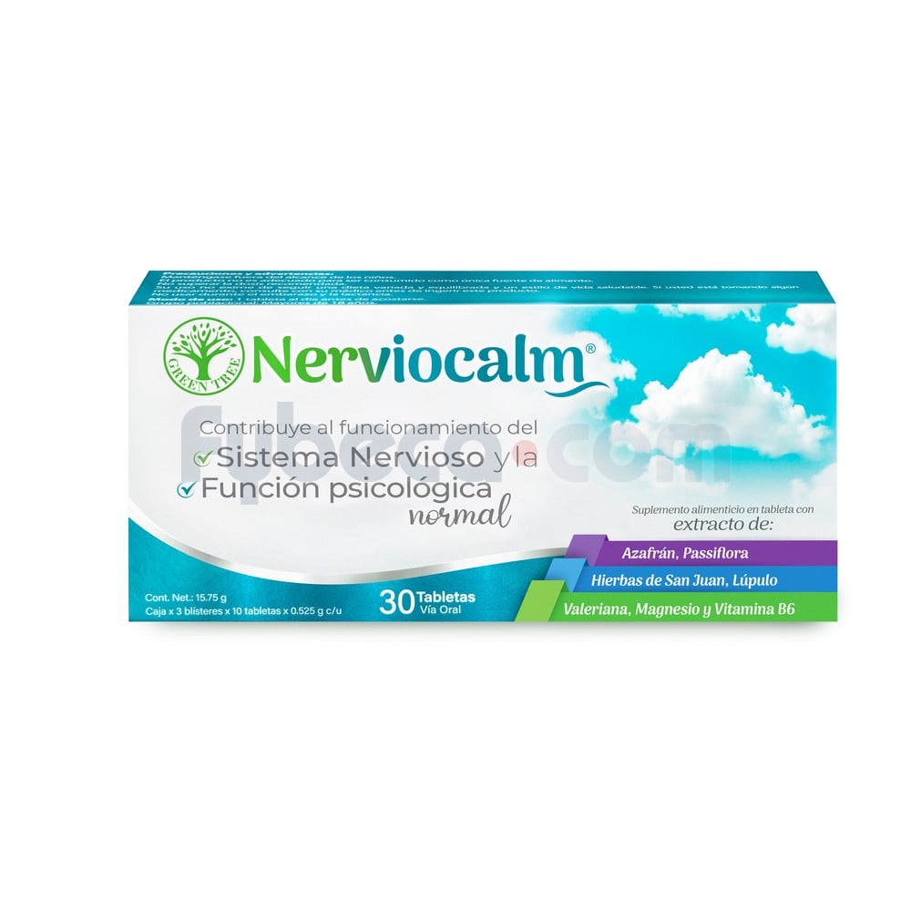 Nerviocalm Tabs 15.75 Gr C/30 | Fybeca