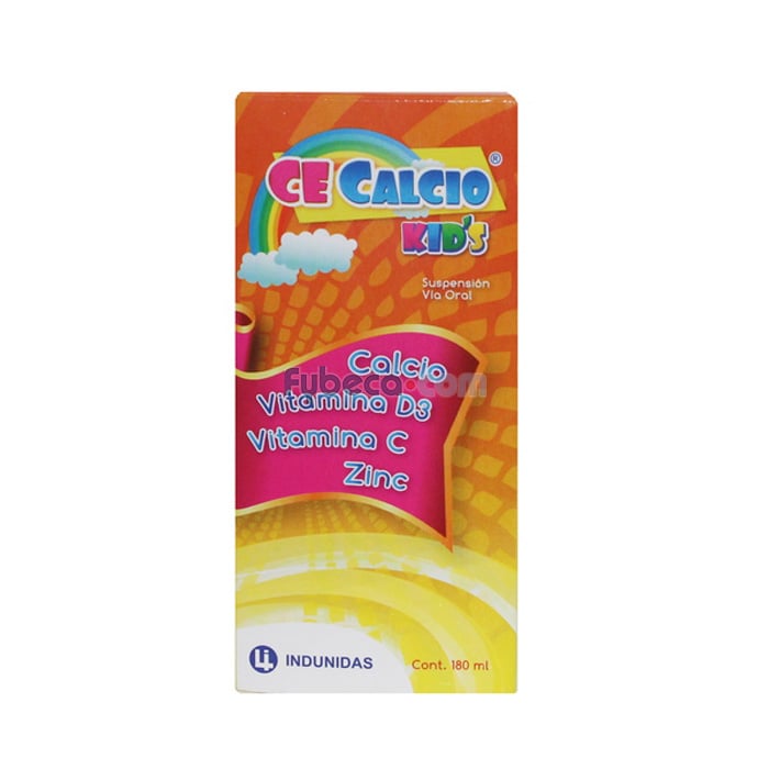 Ce Calcio Kids Suspension Oral F/180 Ml | Fybeca