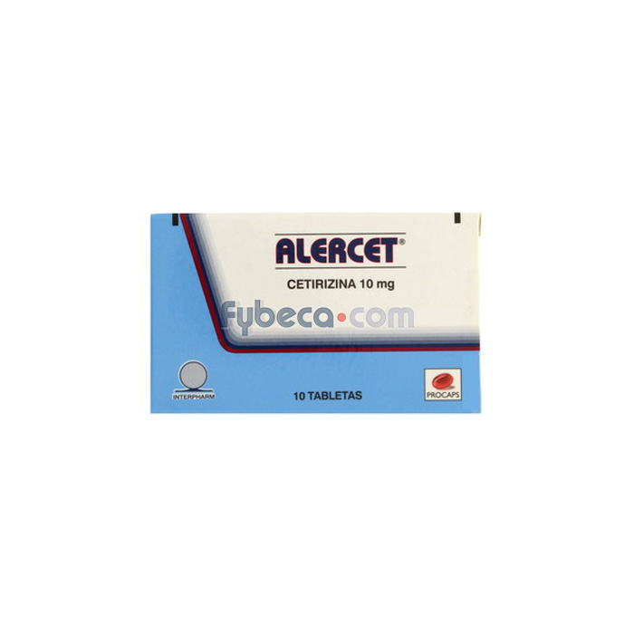 Alercet-Antih Tabs. 10 Mg. C/10 Suelta | Fybeca