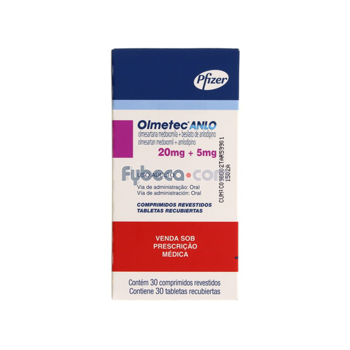 Olmetec Anlo 20Mg+5Mg C/30 Suelta | Fybeca