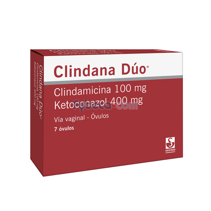 Clindana Duo 400 Mg + 100 Mg Óvulos | Fybeca