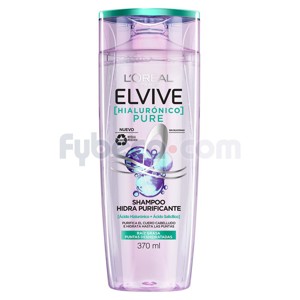 Shampoo Elvive Pure 370 Ml | Fybeca