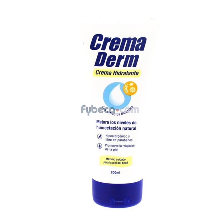 Crema Hidratante Crema Derm 200 Ml Frasco | Fybeca