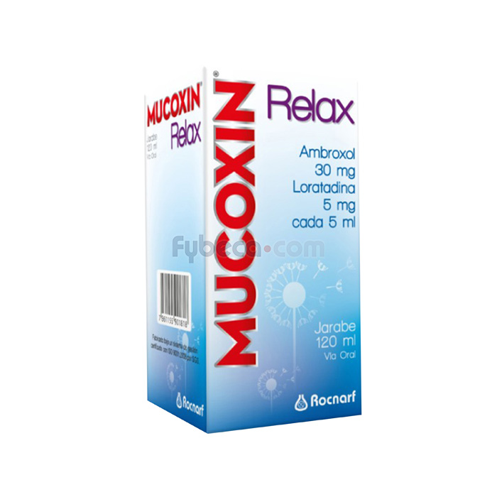 Mucoxin Relax Jarabe 30Mg/5Ml F/120 Ml | Fybeca