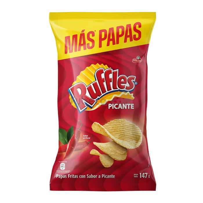 Papas Fritas Ruffles Picante 147 G Unidad | Fybeca