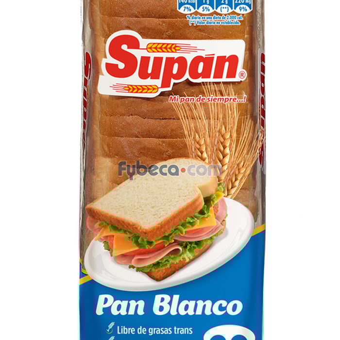 Pan Supán Molde Blanco 525 G Paquete | Fybeca