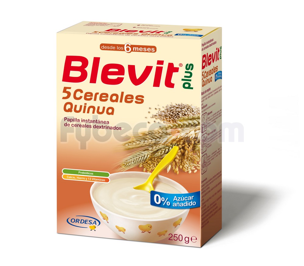 Cereal Blevit Plus 5 Con Quinua 250 G | Fybeca