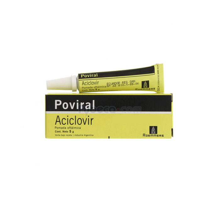 Poviral-Oft Pomada Oft. T/5 Gr. | Fybeca