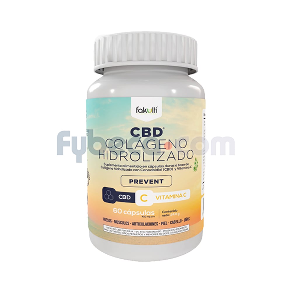 Colágeno Hidrolizado + Cbd + Vitamina C 24.6 G Unidad | Fybeca