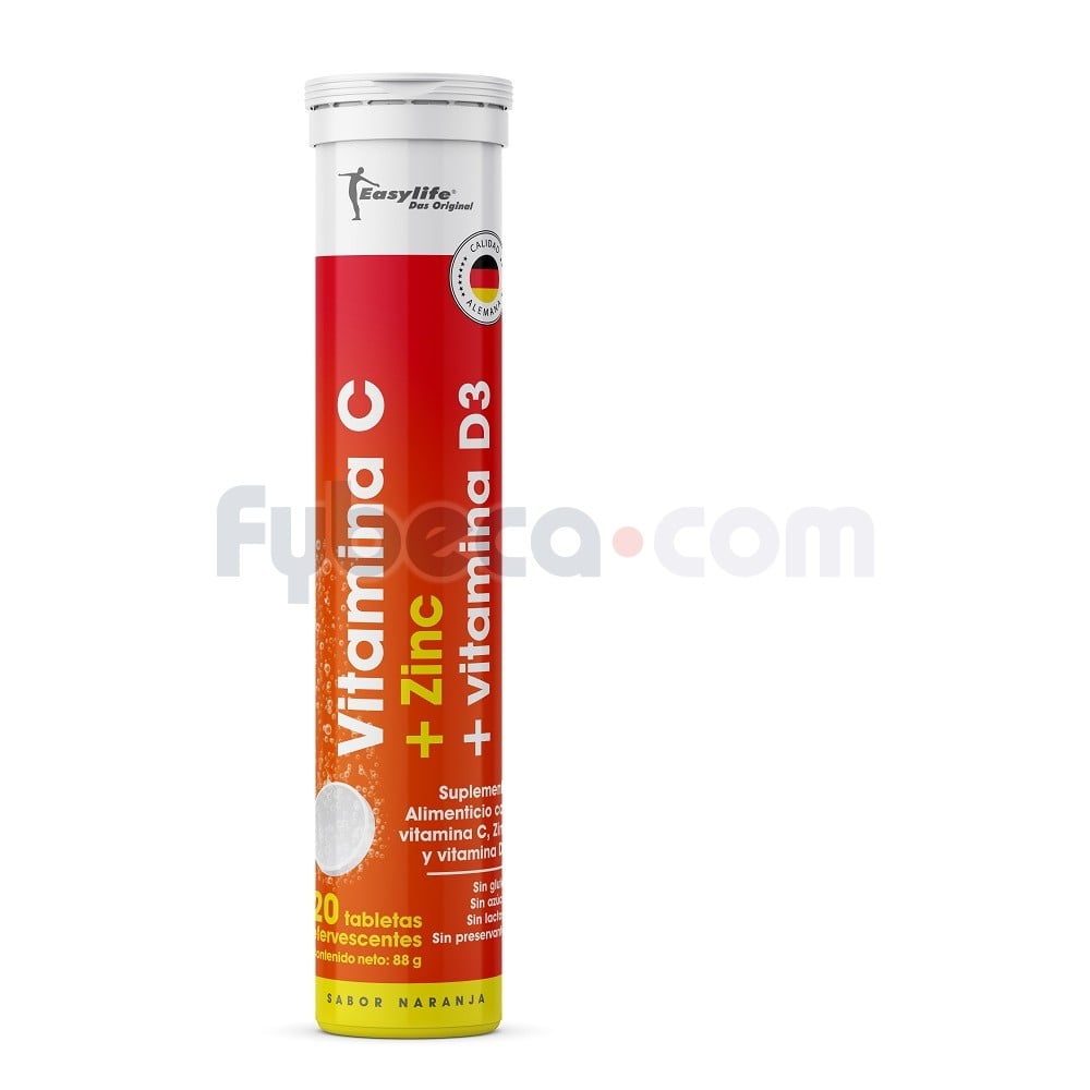 Vitamina C Zinc Vit D Easylife Fybeca 3501