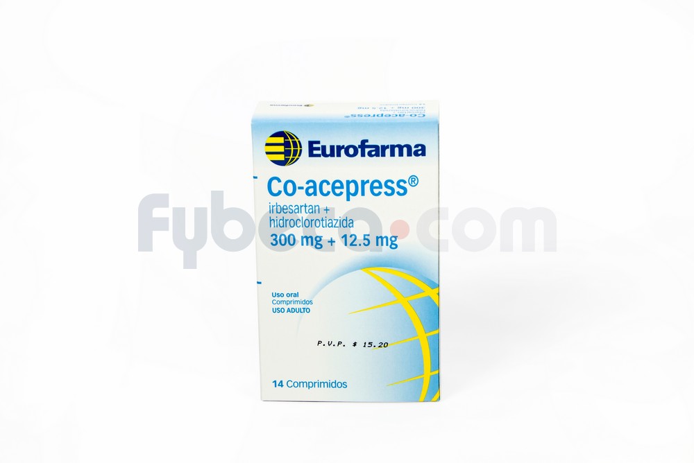 Co-Acepress Comp. 300Mg C/14 | Fybeca