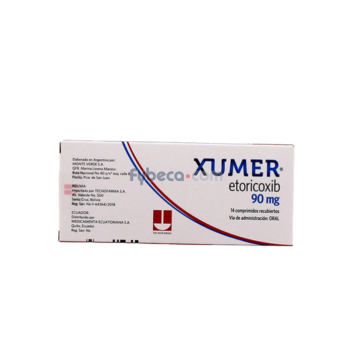 Xumer Comprimidos 90 Mg C/14 Suelta | Fybeca