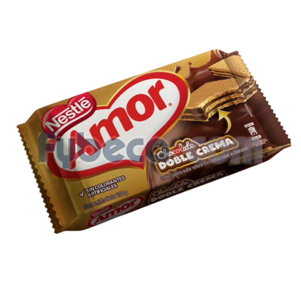 Galleta Amor Waffer Chocolate Doble Crema 130 G Paquete | Fybeca
