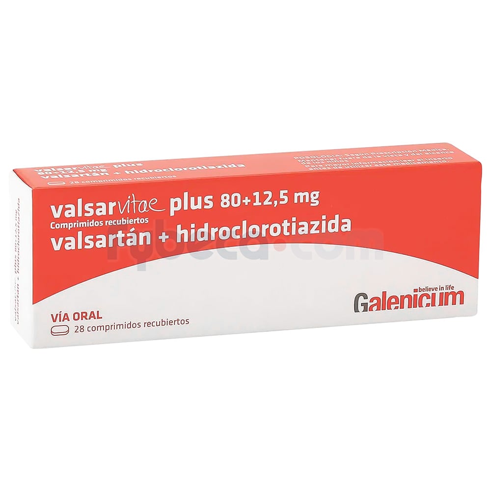Valsarvitae Plus 80 + 12.5 Mg Unidad | Fybeca