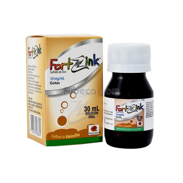 Suplemento De Zinc Gotas Sabor A Vainilla 30 Ml Frasco Unidad | Fybeca