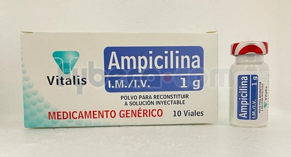 Ampicilina Vitalis Amp. 1G C/10 S. | Fybeca