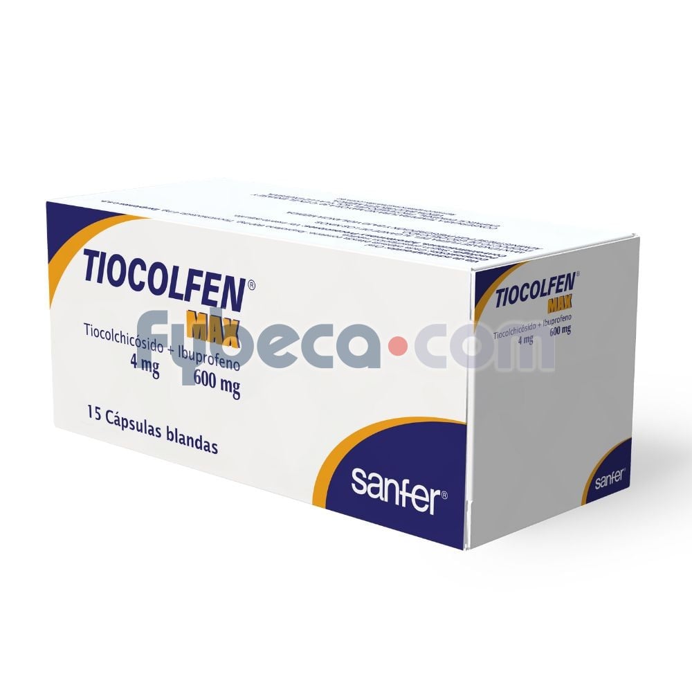 Tiocolfen Max Caps X 15 Unidad