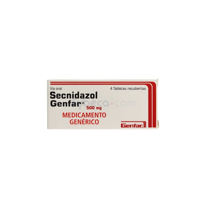 Secnidazol (Genfar) Tabs. 500 Mg. C/4 Suelta | Fybeca