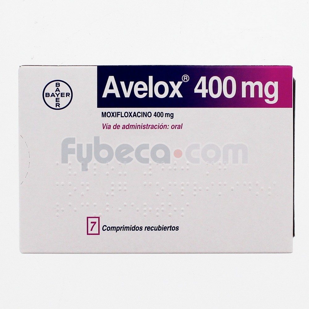 Avelox Comp. 400 Mg. C/7 Suelta | Fybeca