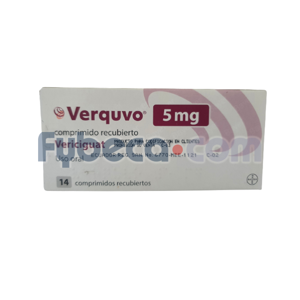 Verquvo Comp. 5Mg C/14 Suelta | Fybeca