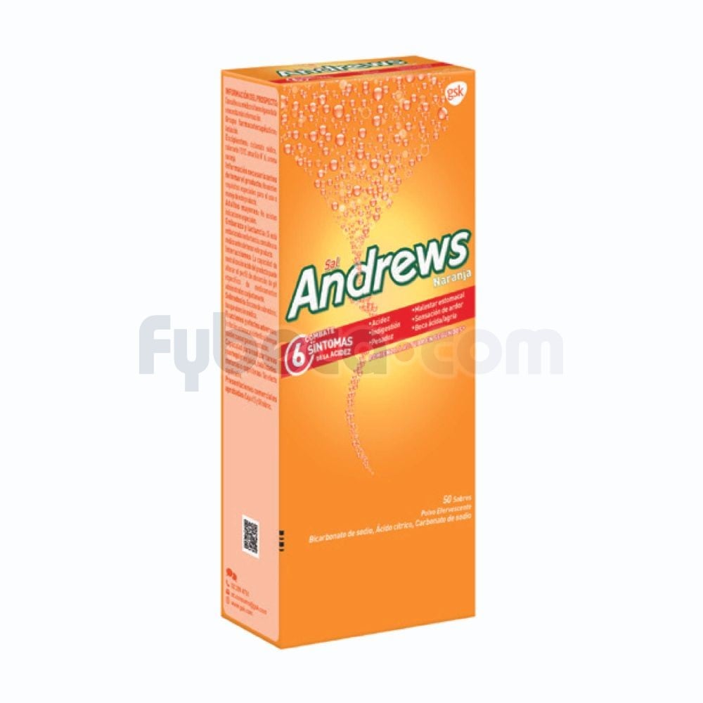 Sal Andrews Naranja Sobres C/50 Suelta | Fybeca