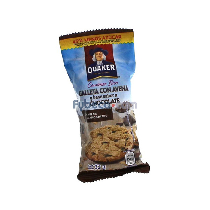 Galletas Con Avena Quaker Chocolate 32 G Unidad | Fybeca