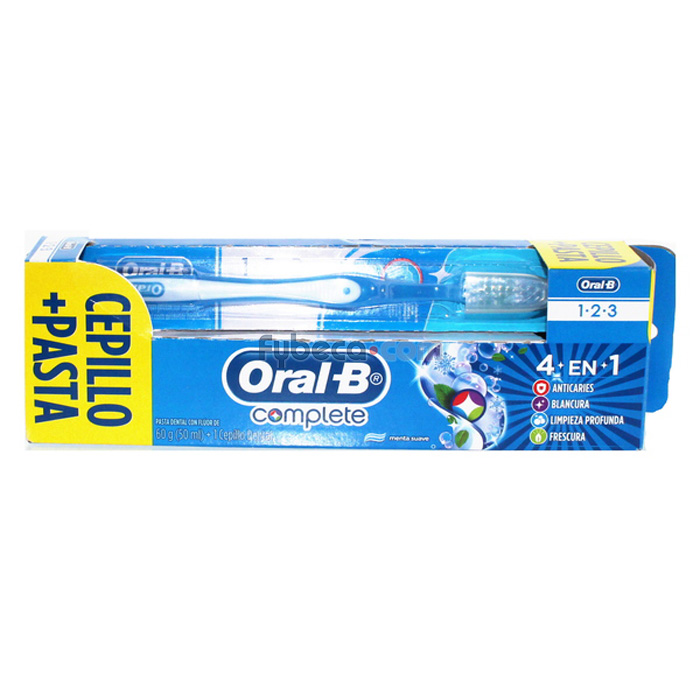 Pasta Dental Oral B Complete 50 Ml Más Cepillo Oral B Paquete | Fybeca