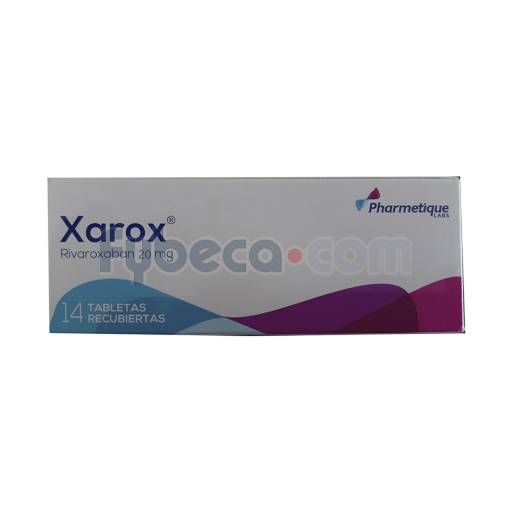 Xarox Tab Rec 20Mg C/14 Suelta | Fybeca