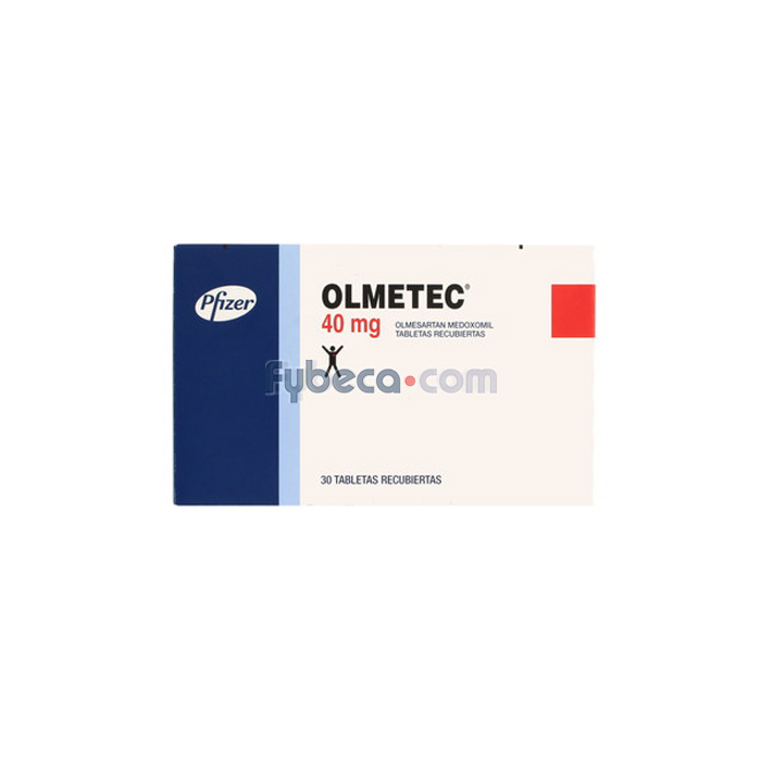 Olmetec Tabs. Recubiertas 40 Mg C/30 Suelta | Fybeca