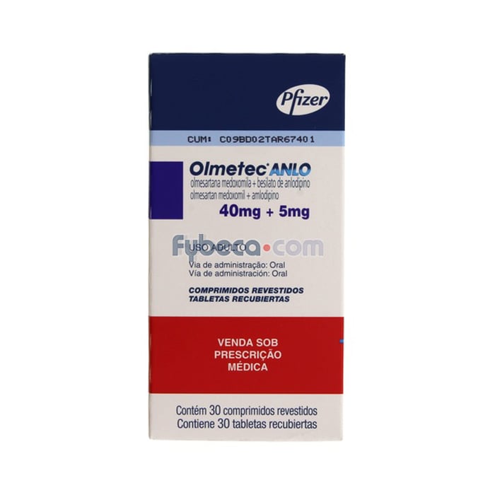 Olmetec Anlo 40 Mg + 5 Mg Unidad | Fybeca