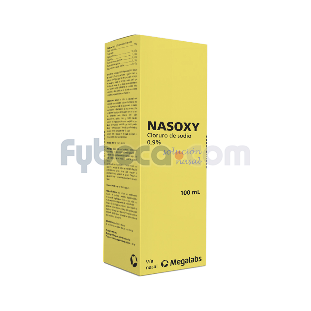 Nasoxy 0,9% Sol. Nasal X 100 Ml | Fybeca