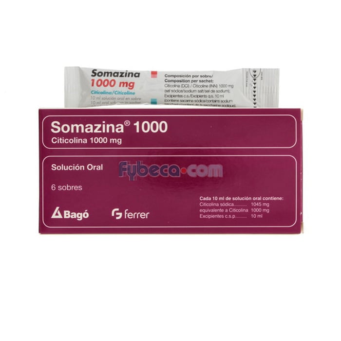 Somazina 1000 Mg Sobres | Fybeca