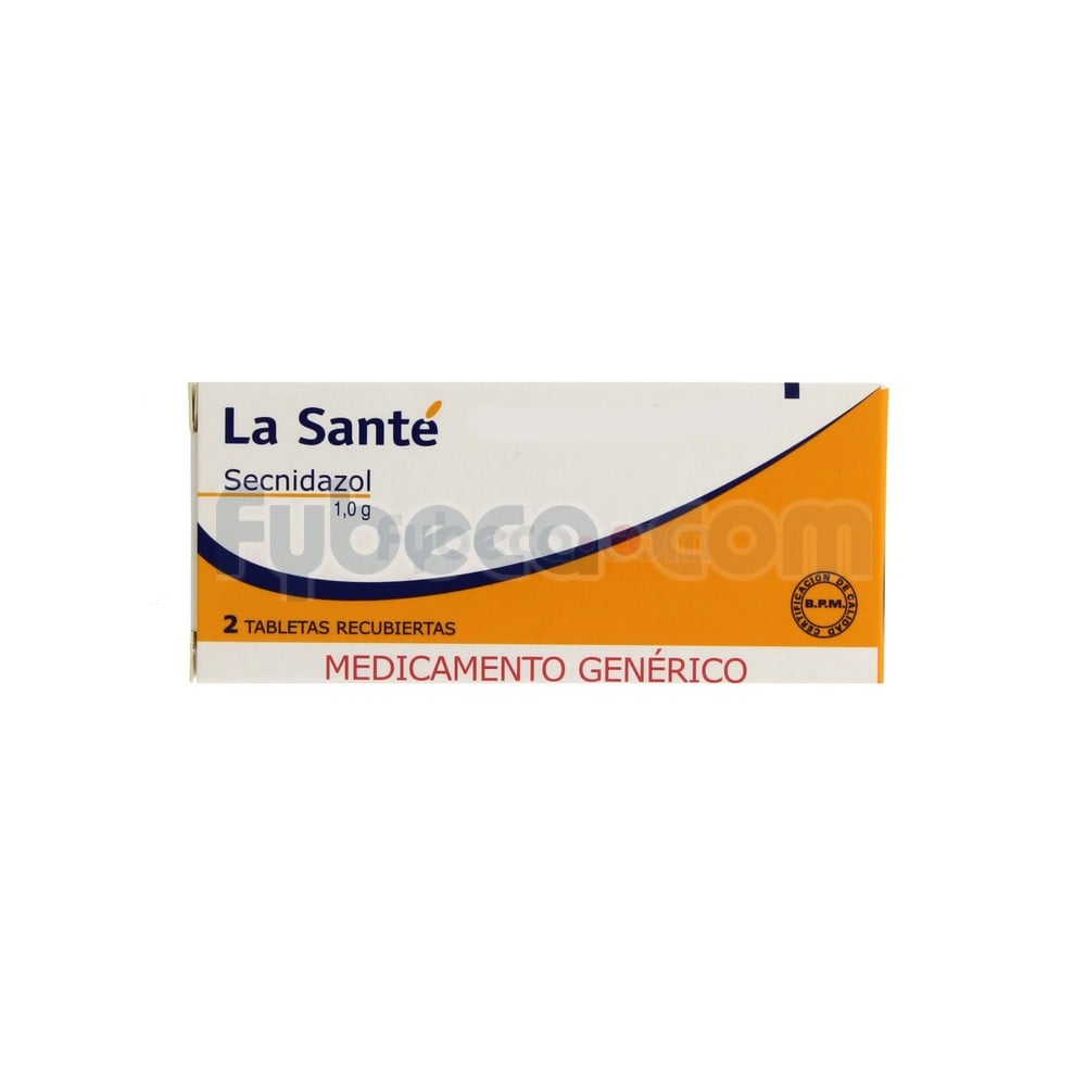 Secnidazol (La Sante) Tabs. 1.0 Gr. C/2 Suelta | Fybeca
