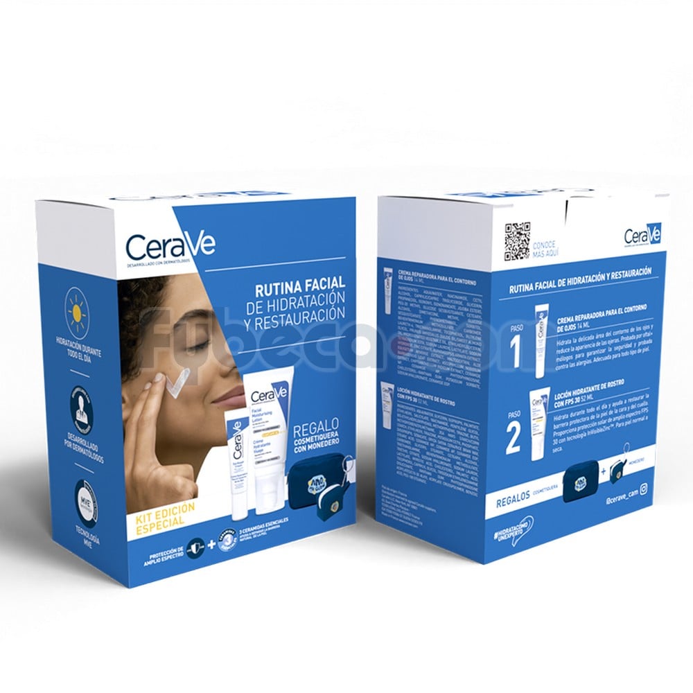 Cerave Pack Fa.Pm+Co.Ojo+Regalo 52/14 Ml | Fybeca