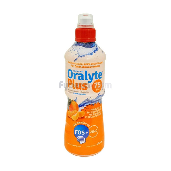 Oralyte Plus 400 Ml Mandarina 75 Meq | Fybeca