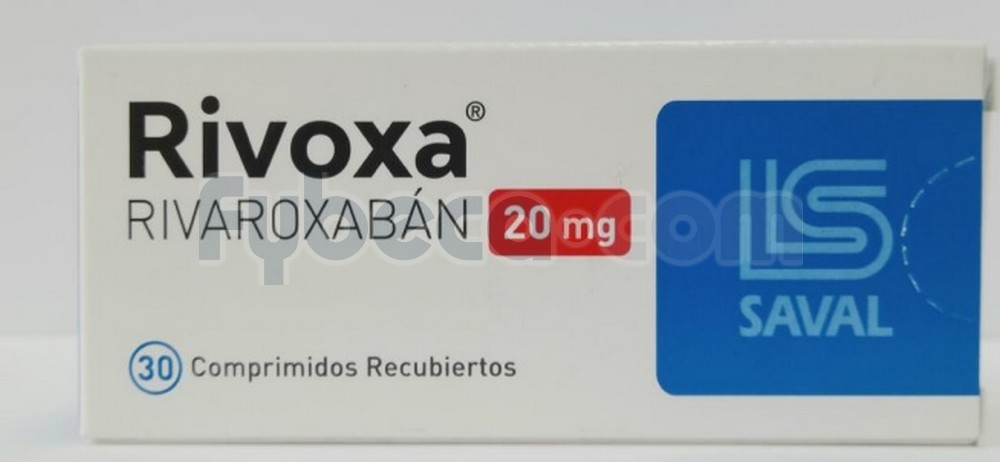 Rivoxa 20 Mg Comprimidos C/30 Suelta | Fybeca