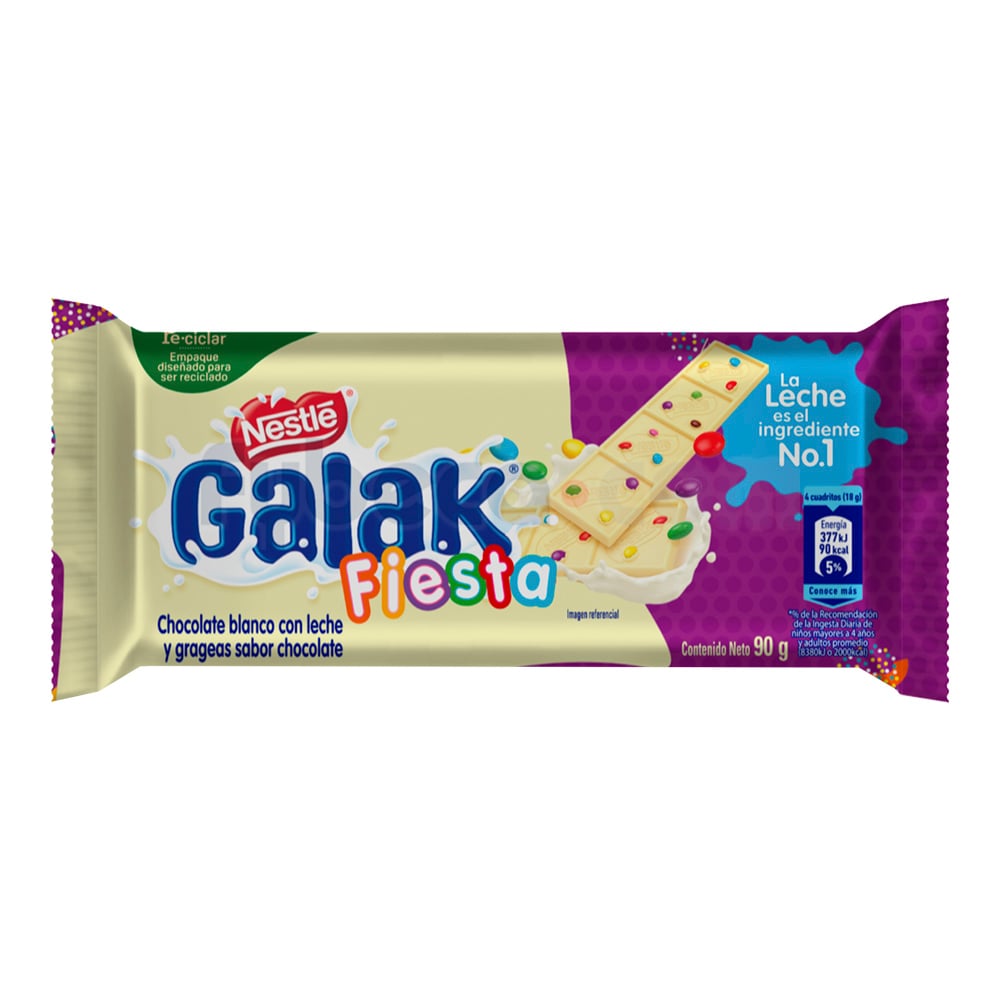 Chocolate Galak Fiesta Nestle 90 G Unidad | Fybeca
