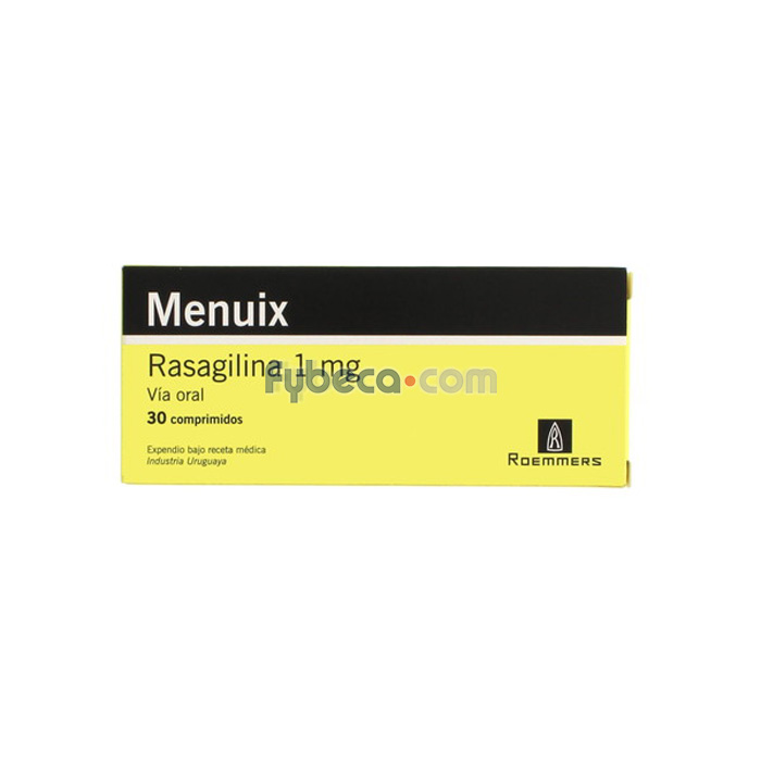 Menuix Rasagilina 1 Mg Unidad | Fybeca